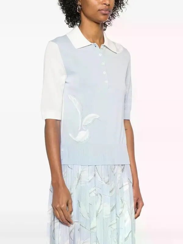 Thom Browne Knitted Polo Top