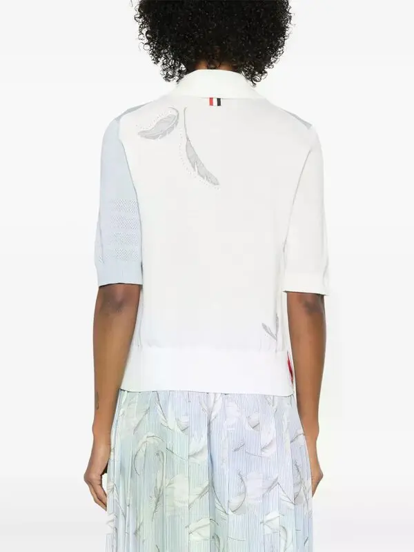 Thom Browne Knitted Polo Top