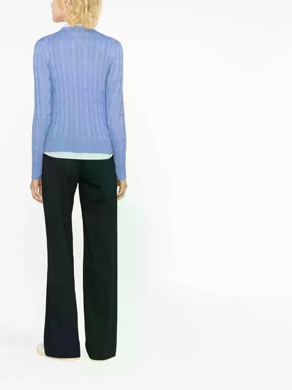 Polo Ralph Lauren Cable-knit Crewneck Sweater - Blue