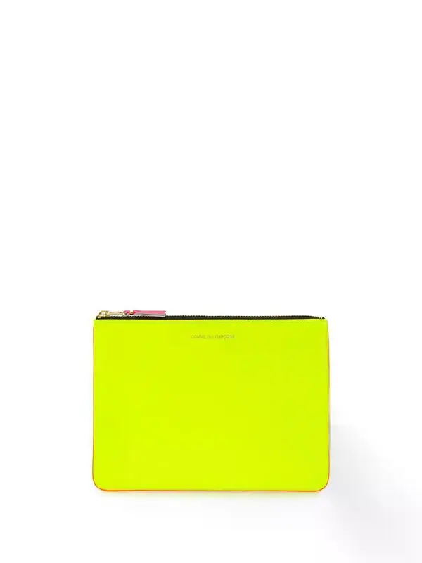 Comme Des Garçons Colour-block Zipped Wallet - Yellow