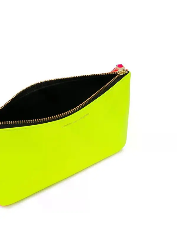 Comme Des Garçons Colour-block Zipped Wallet - Yellow