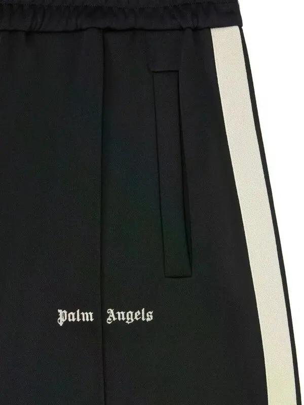 Palm Angels Logo-print Side Stripe Shorts