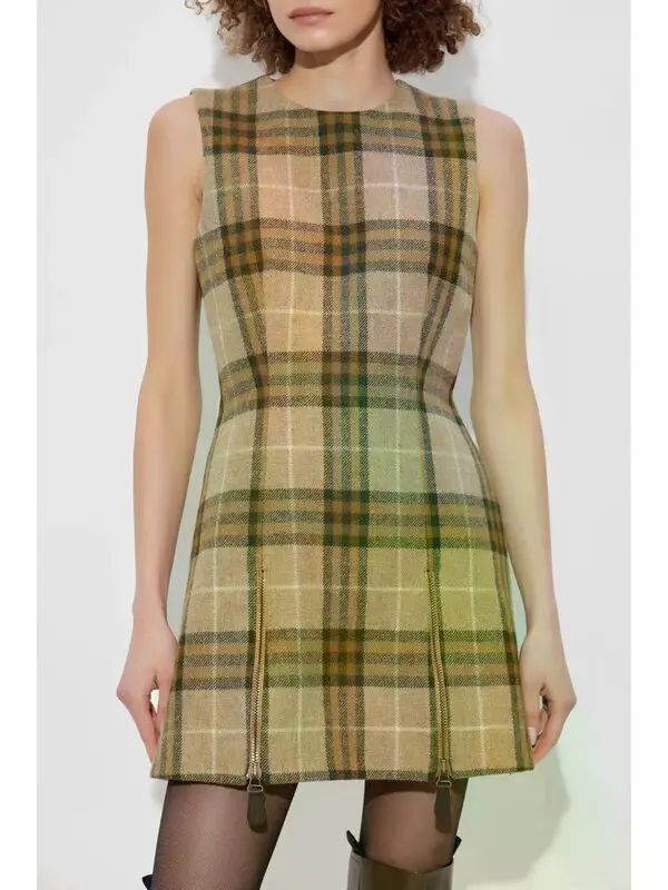 Burberry Checked Mini Dress