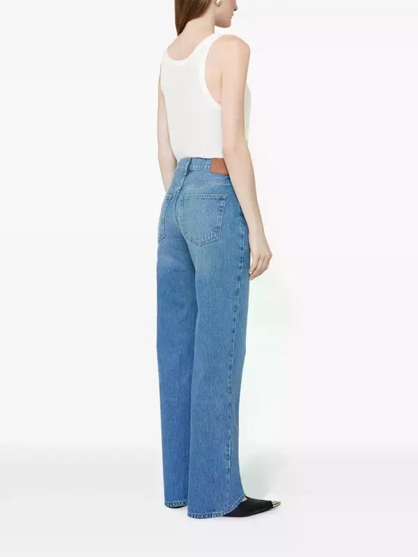 ANINE BING Mid-wash Wide-leg Jeans