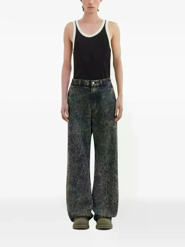 Marni Distressed Wide-leg Jeans