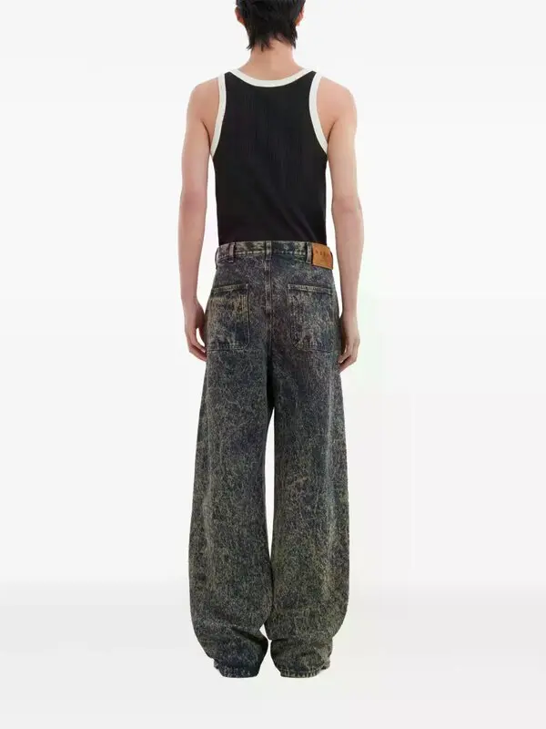 Marni Distressed Wide-leg Jeans