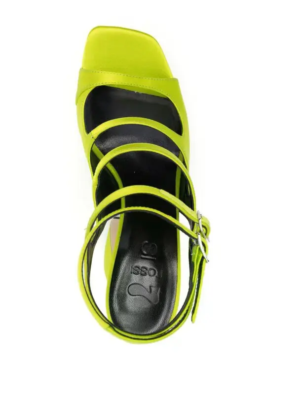 SERGIO ROSSI 140mm Platform Leather Sandals