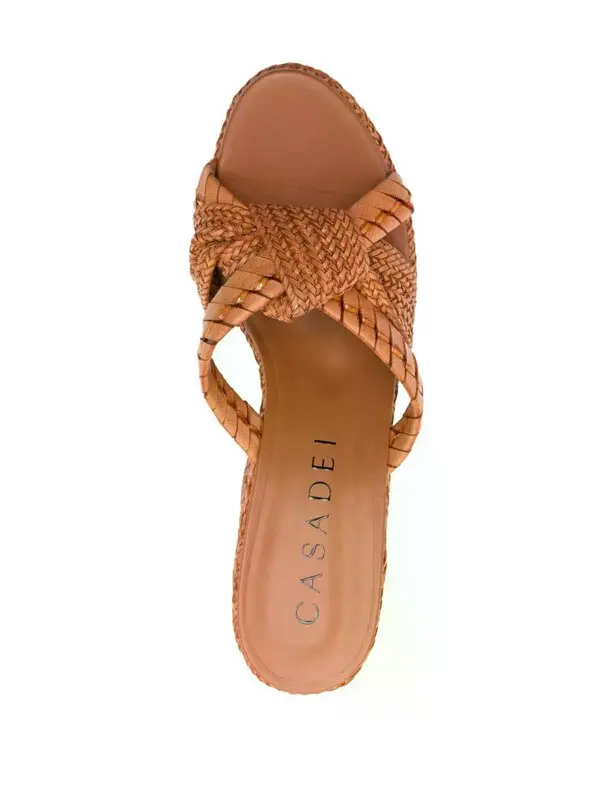 Casadei 130mm Formentera Sandals - Brown