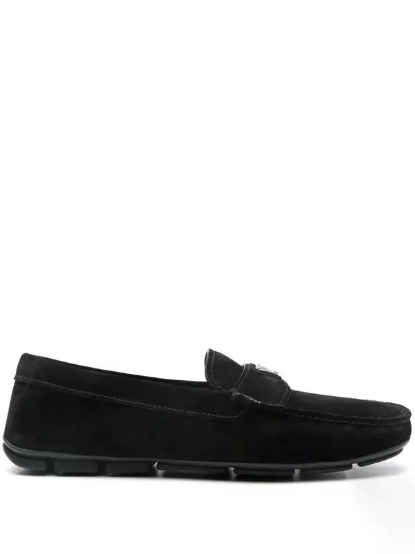 Prada Logo-plaque Loafers