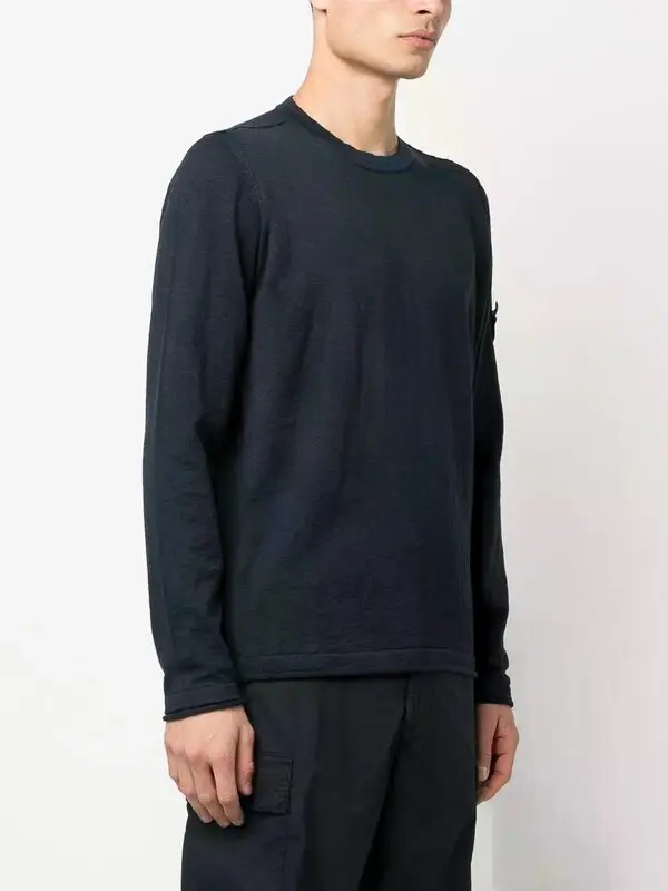 Stone Island Logo-patch Sleeve Jumper
