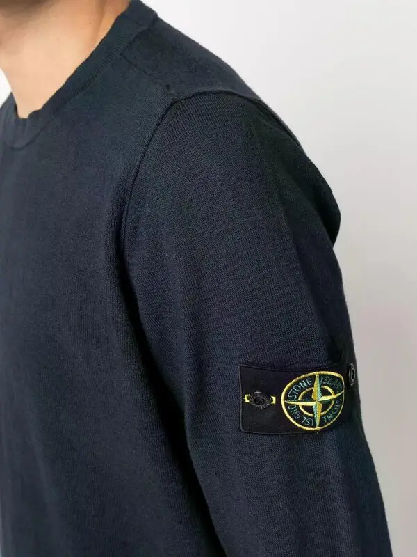 Stone Island Logo-patch Sleeve Jumper