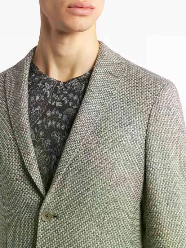 Etro Single-breasted Wool Blazer
