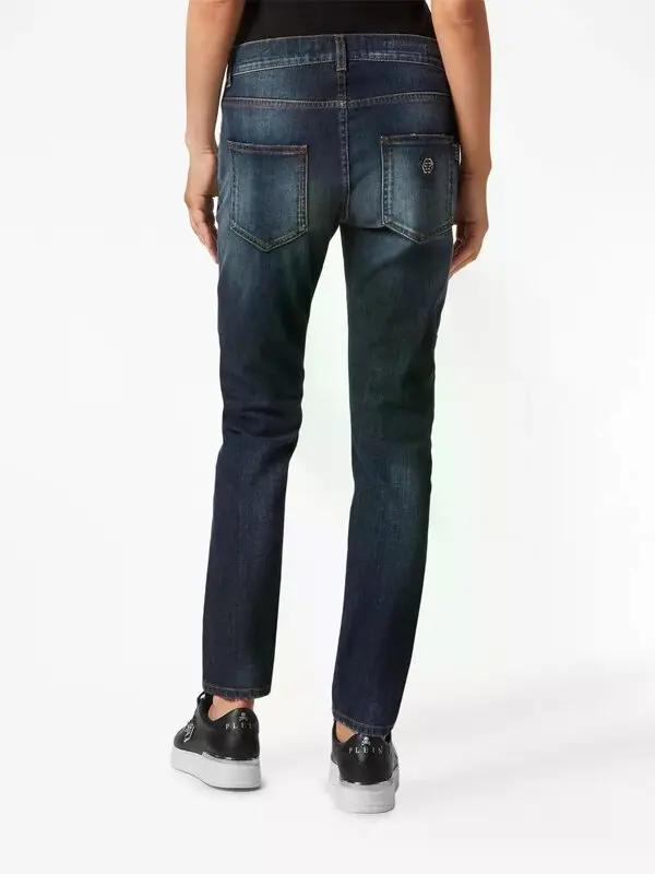 Philipp Plein Distressed Denim Trousers