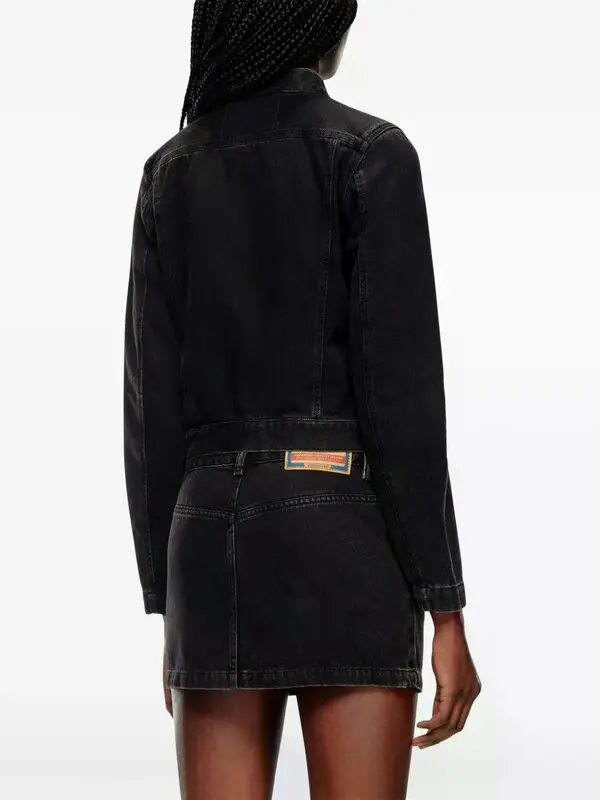 DIESEL® Denim Biker Jacket - Black