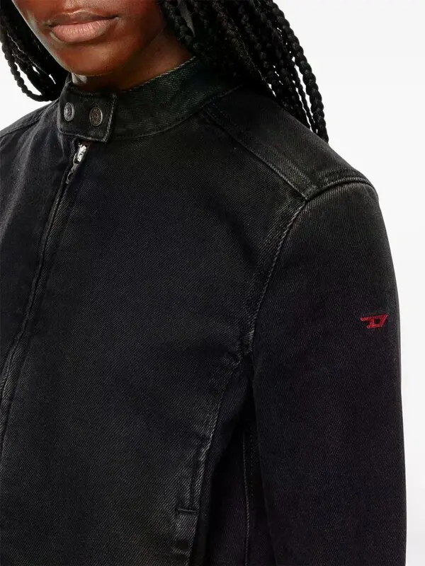 DIESEL® Denim Biker Jacket - Black