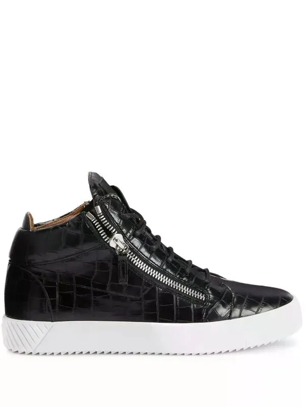 GIUSEPPE ZANOTTI Kriss Mid-top Sneakers - Black