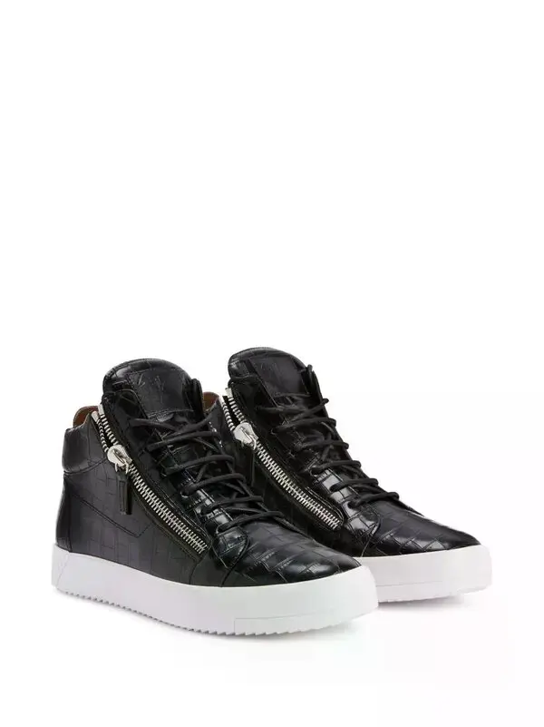 GIUSEPPE ZANOTTI Kriss Mid-top Sneakers - Black
