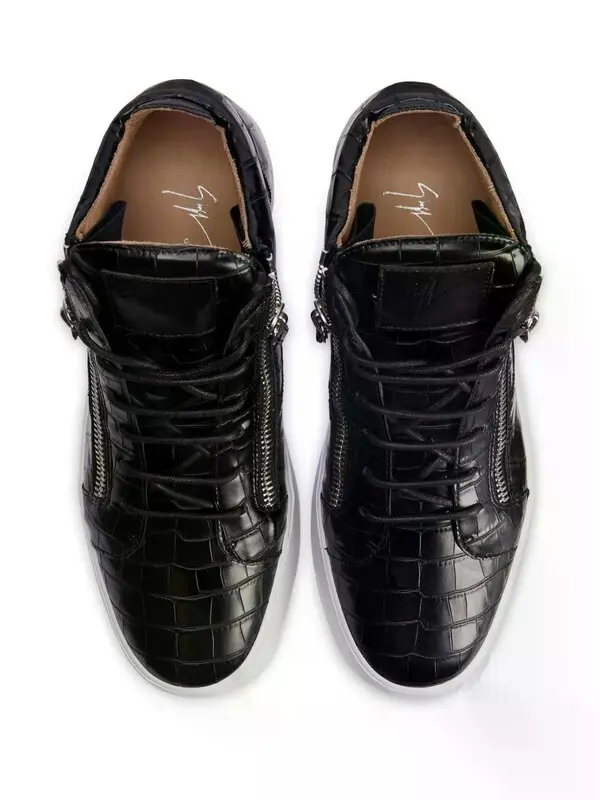 GIUSEPPE ZANOTTI Kriss Mid-top Sneakers - Black