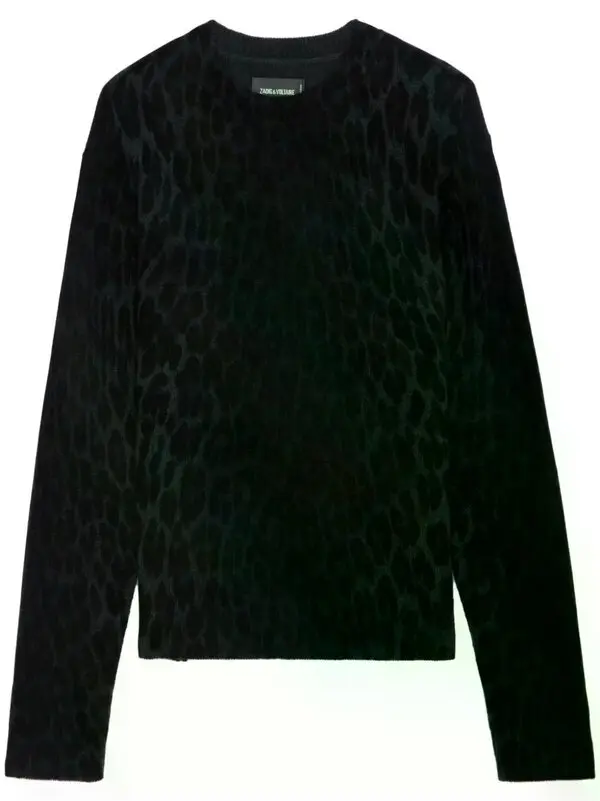 Zadig&Voltaire Pravis Leopard-print Cashmere Jumper