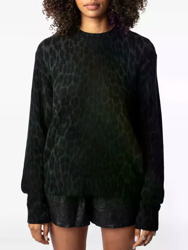 Zadig&Voltaire Pravis Leopard-print Cashmere Jumper