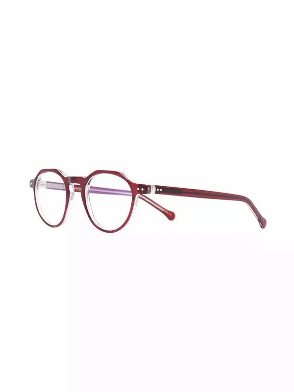 LESCA Iconic Round-frame Glasses