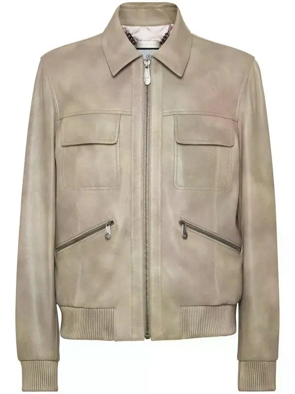 Philipp Plein Bomber Jacket - Neutrals