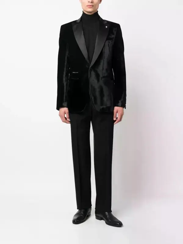 Philipp Plein Single-breasted Velvet Blazer