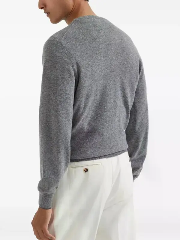 Brunello Cucinelli Crew Neck Cashmere Jumper - Grey