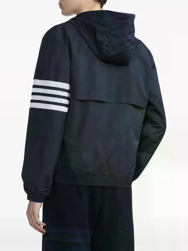 Thom Browne 4-bar Stripe Hooded Jacket - Blue