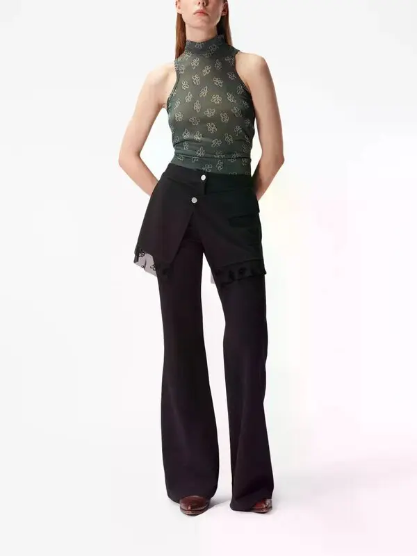 MARGHERITA MACCAPANI Layered Flared Trousers