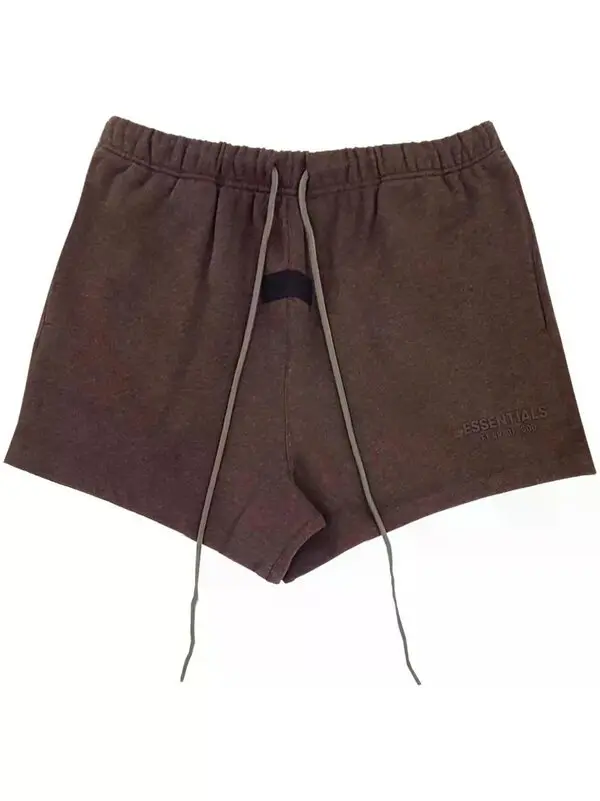 Fear Of God Logo-appliqué Track Shorts - Brown