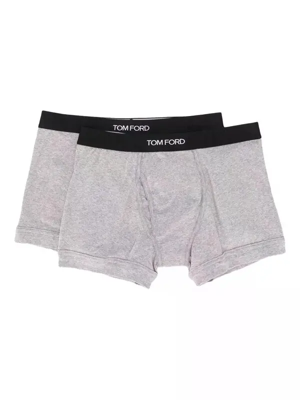 TOM FORD Logo-waistband Boxer Briefs - Grey