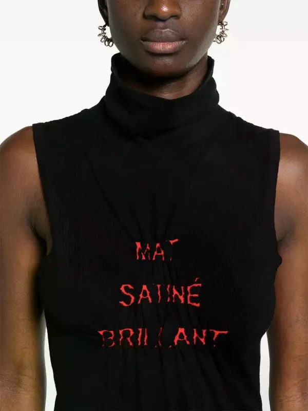 MAISON MARGIELA Gathered Roll-neck Top