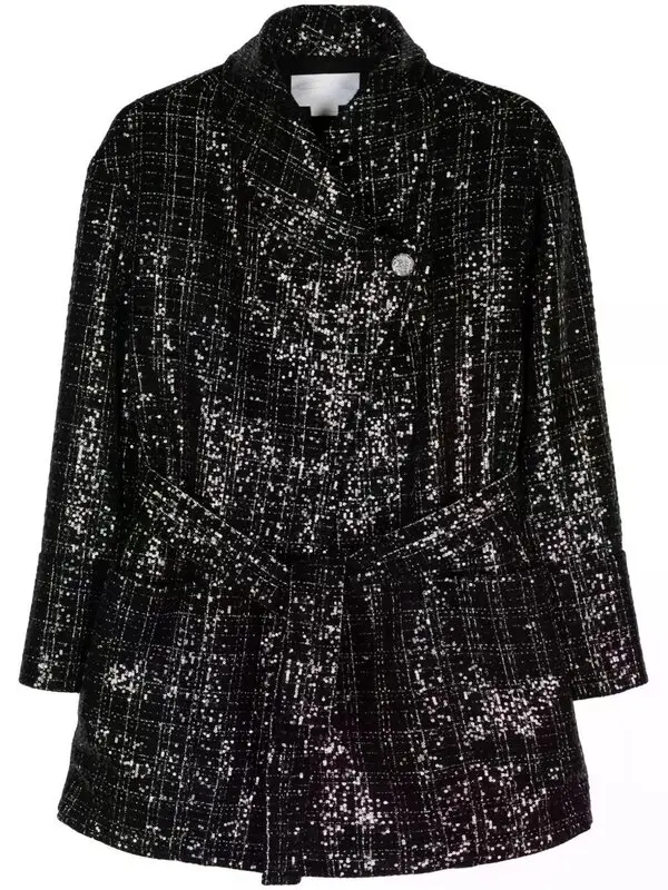 GENNY Sequinned Tweed Coat