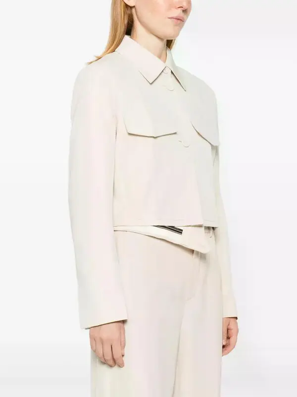 Fendi Twill Cropped Jacket