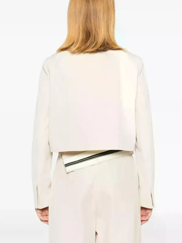Fendi Twill Cropped Jacket