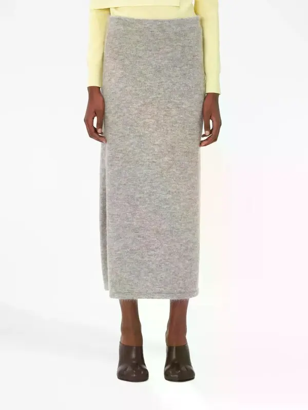 JW Anderson Side-slit Tube Skirt - Grey