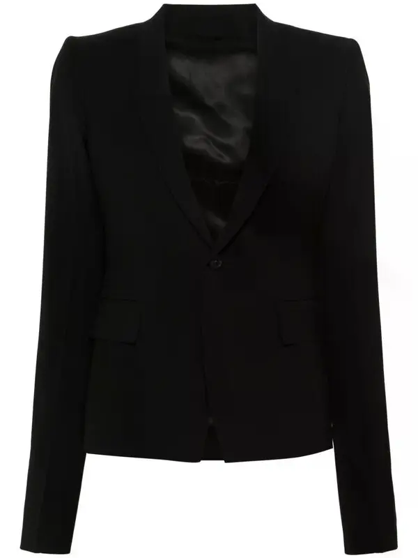 Rick Owens Wool Single-breasted Blazer