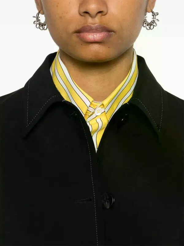 Marni Contrast-stitching Jacket - Black
