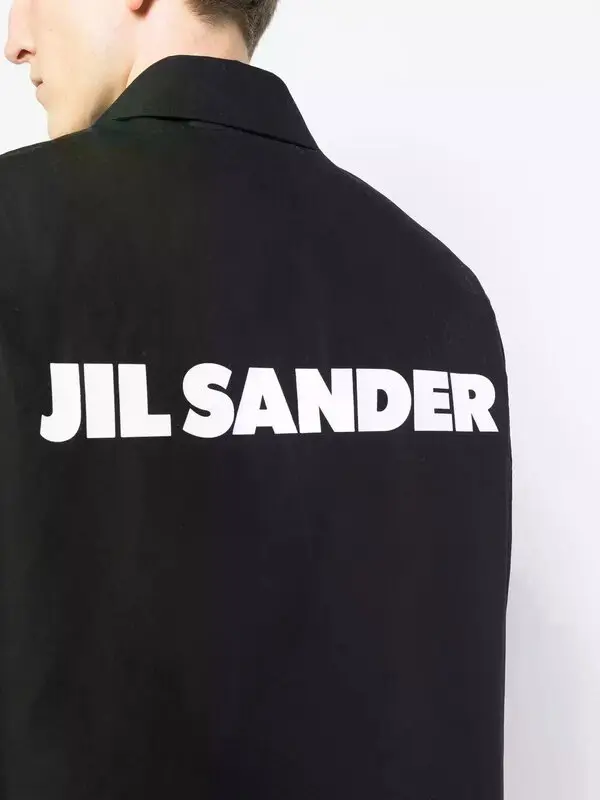 JIL SANDER Logo-print Coat