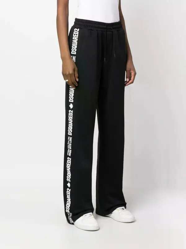 Dsquared2 Logo-tape Cotton Track Pants