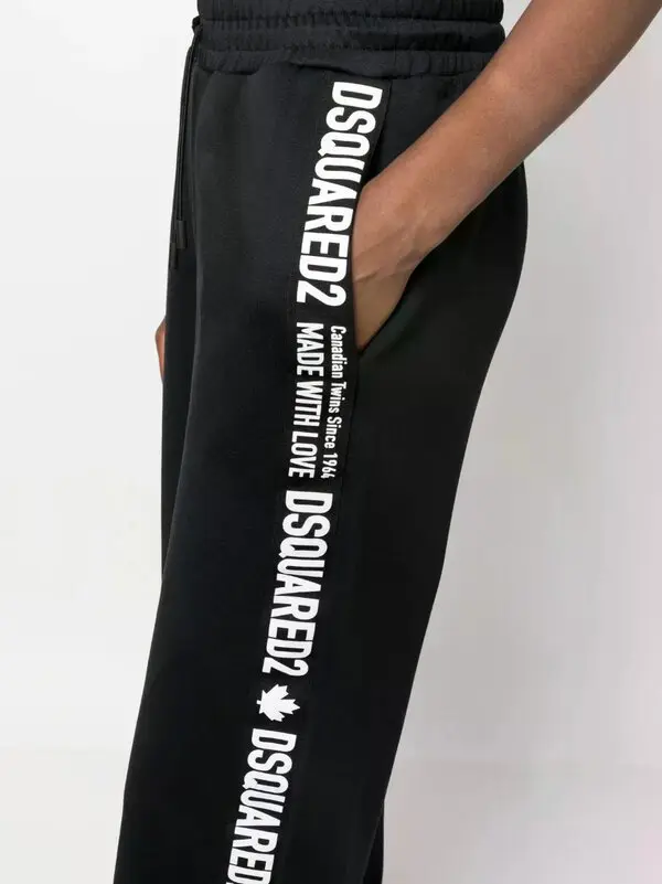 Dsquared2 Logo-tape Cotton Track Pants
