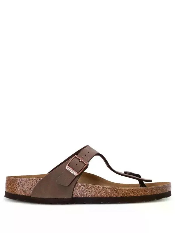 BIRKENSTOCK Gizeh Leather Thong Sandals - Brown