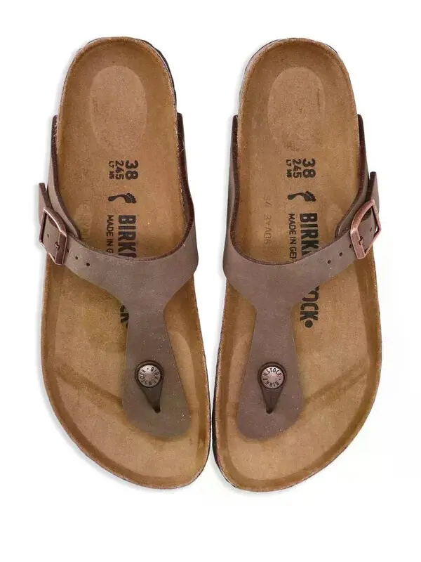 BIRKENSTOCK Gizeh Leather Thong Sandals - Brown