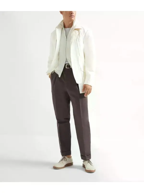 Brunello Cucinelli Zip-up Cardigan - White