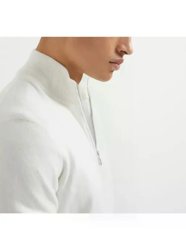 Brunello Cucinelli Zip-up Cardigan - White