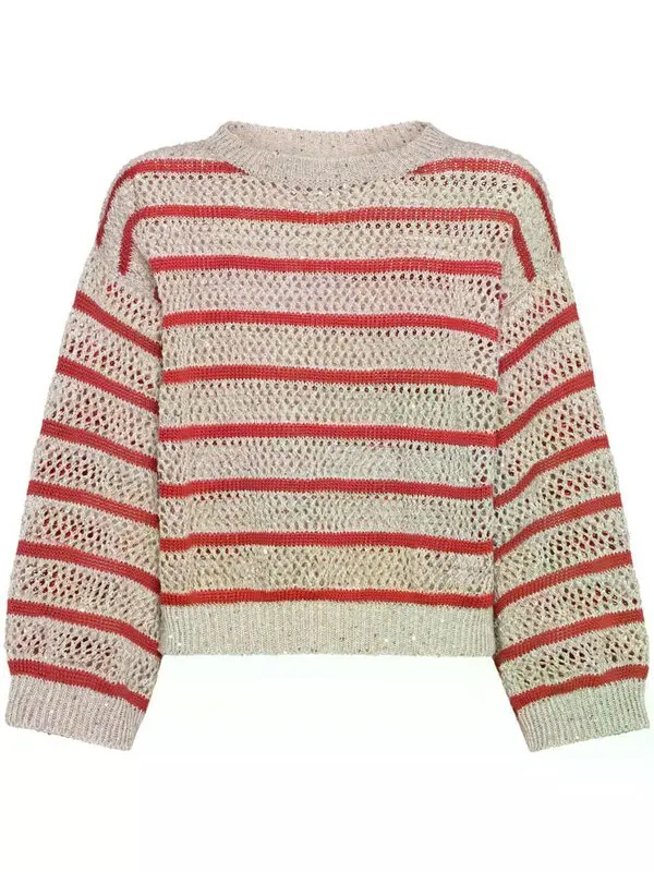 Brunello Cucinelli Dazzling Net Sweater