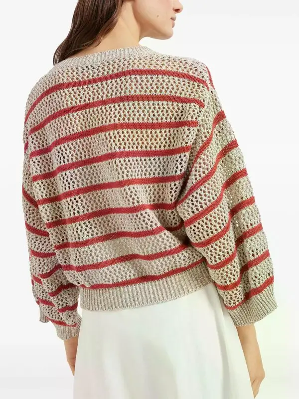 Brunello Cucinelli Dazzling Net Sweater