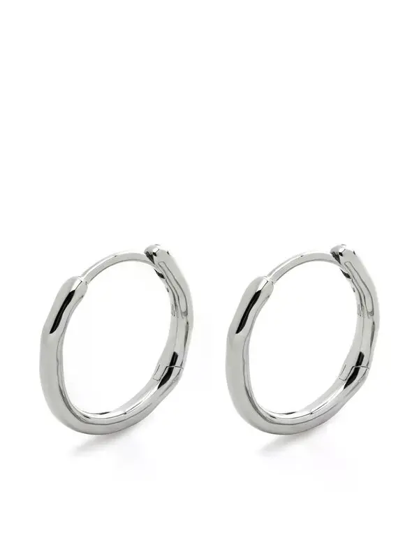 Monica Vinader Siren Hoop Earrings - Silver