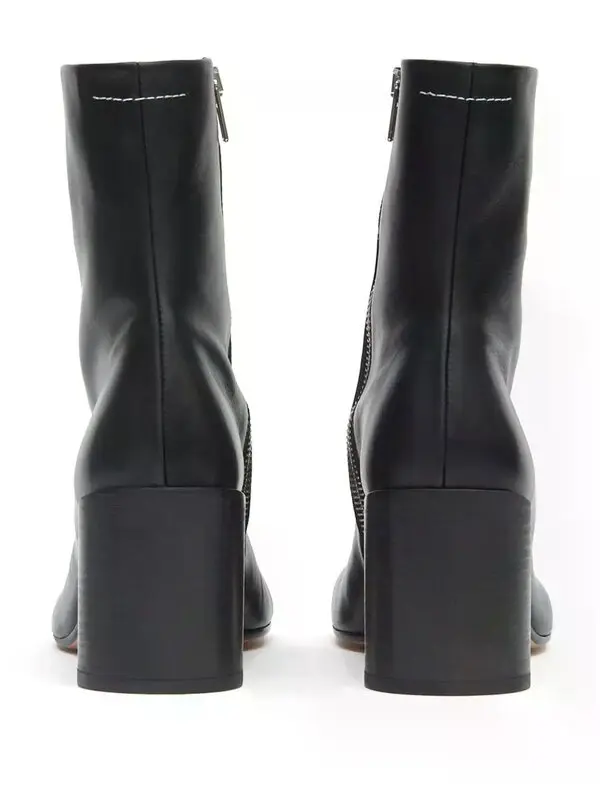 MAISON MARGIELA Stitch-out Leather Ankle Boots